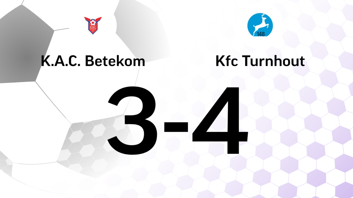 KFC Turnhout wint met doelpunt verschil tegen KAC Betekom | GVA